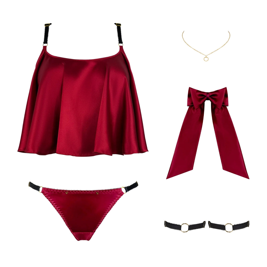 Silk Icons Red Lingerie Gift Set | Luxury Lingerie Gift by Edge o ...