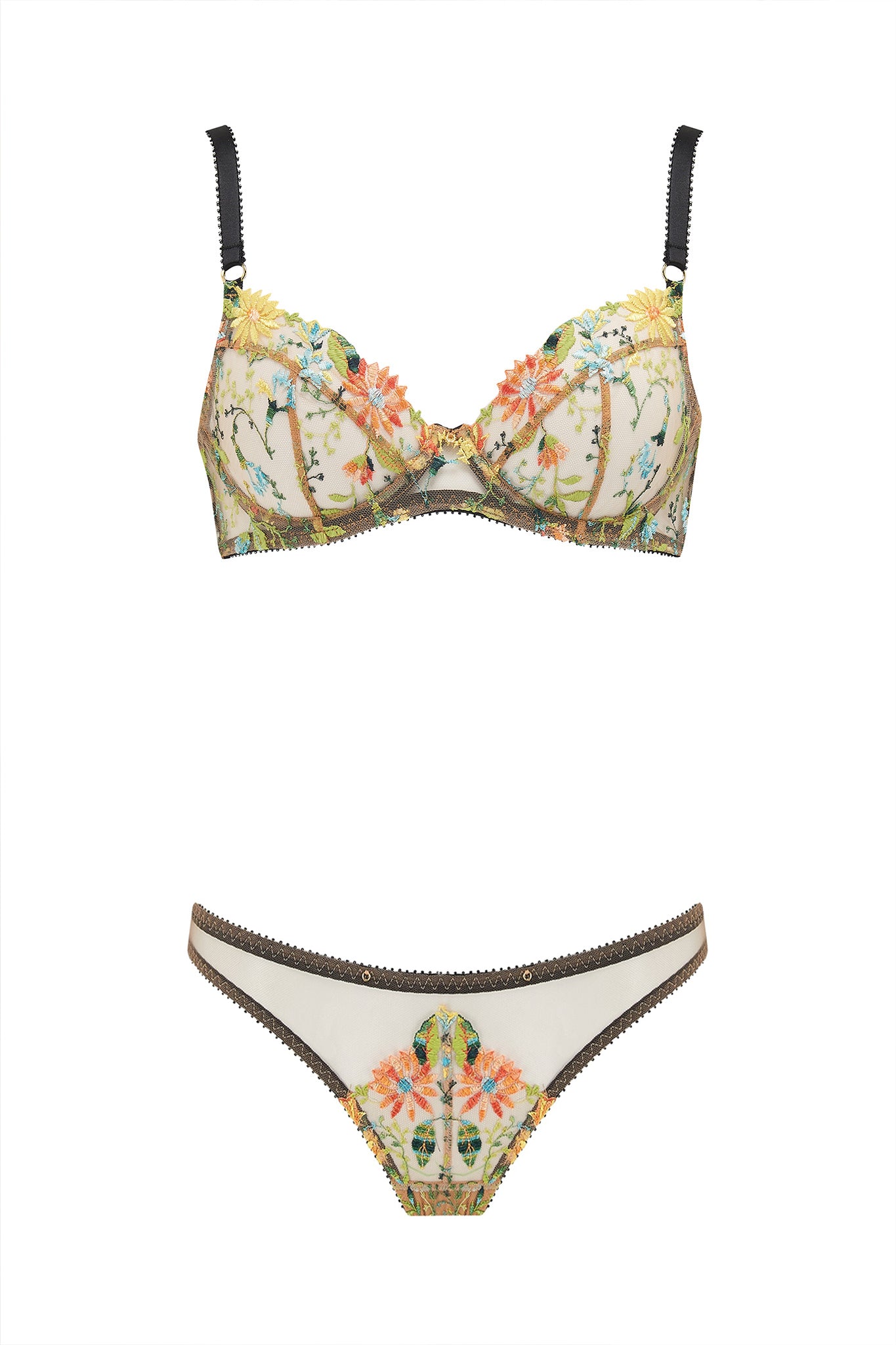 Daisy Brief | Luxury Lingerie with Floral Embroidery | Designer ...