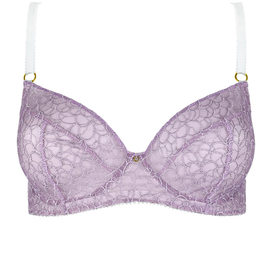 Ella Bra | Luxury Lilac Embroidered Lingerie by Edge o' Beyond, UK ...