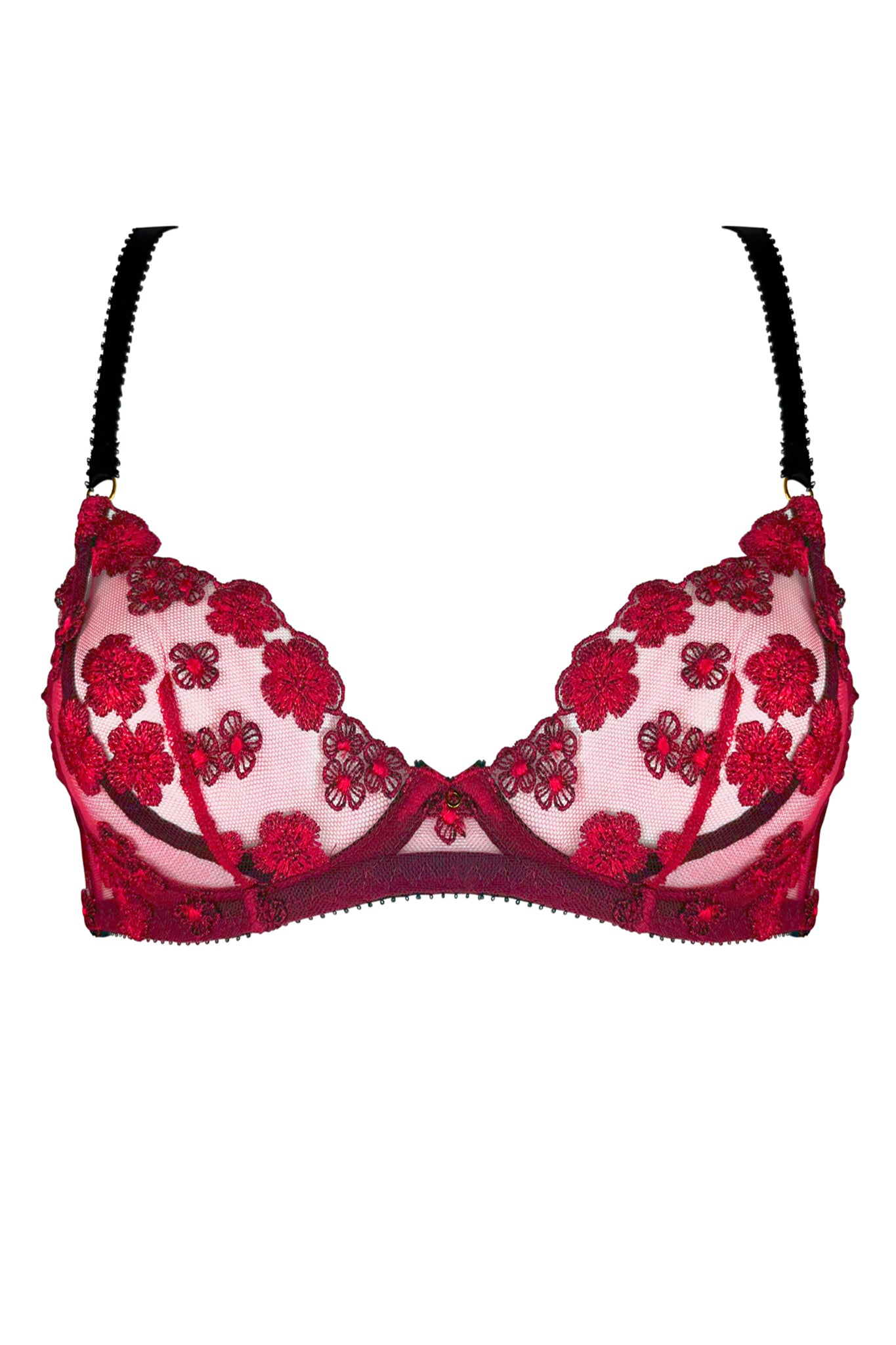 Sheree Red Lingerie Collection | Luxury Floral Embroidery Lingerie by ...