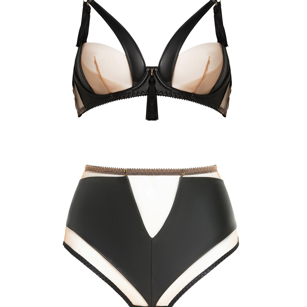 Tracey Bra Luxury Leather Lingerie Bondage Strapping Designer