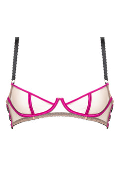 Barbie Fuchsia High Apex Bra | Seductively Sheer Pink Lingerie | Luxury ...