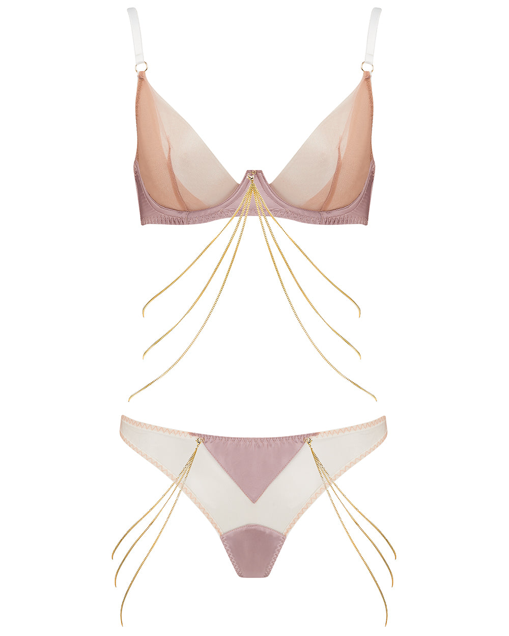 Ruby Bra | Sheer Luxe Lingerie, Pink Silk | Luxury Underwear + Gifts by ...