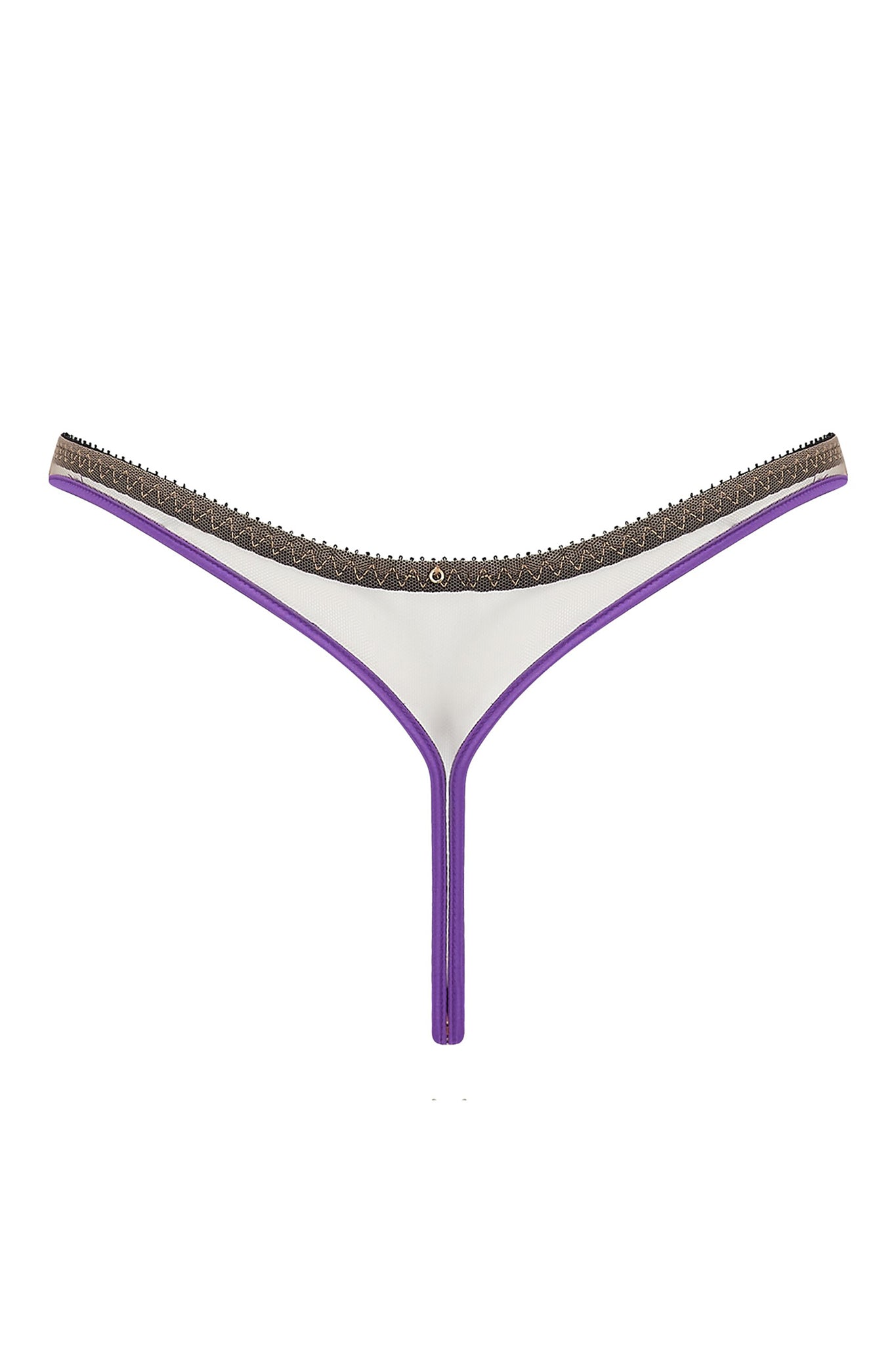 Barbie Amethyst Thong | Seductively Sheer Purple Lingerie | Luxury ...