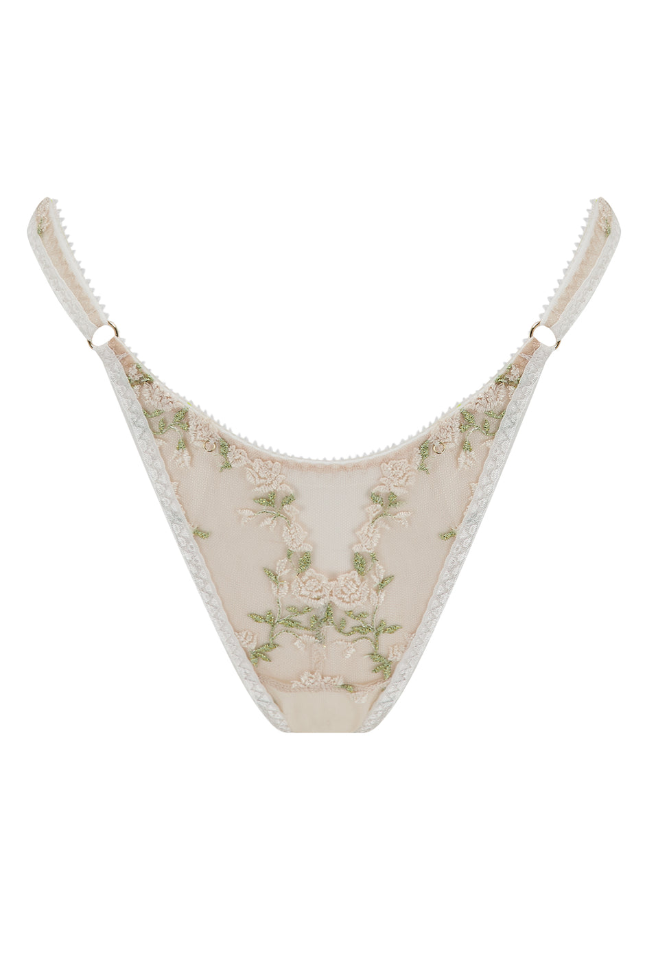 Charlotte Ivory Basque | Floral Embroidered Luxury Lingerie in White ...