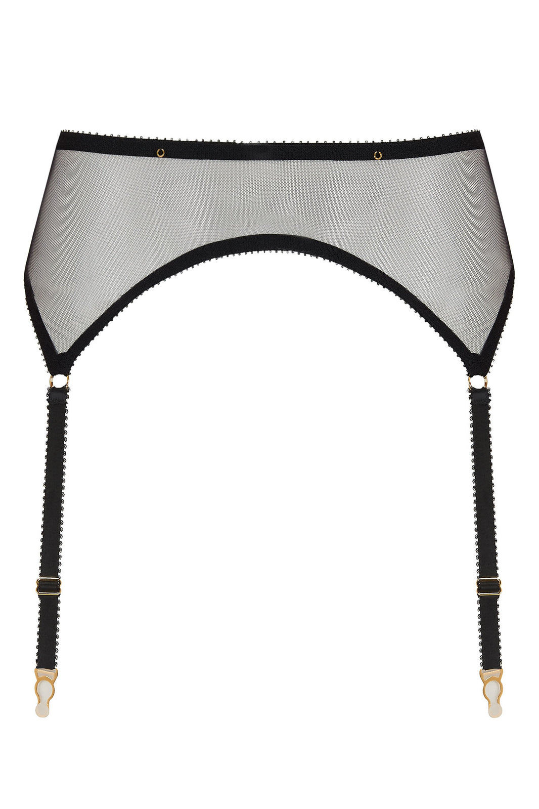 Marinette Black Cupless Basque | Everyday Luxury Lingerie—Sheer ...