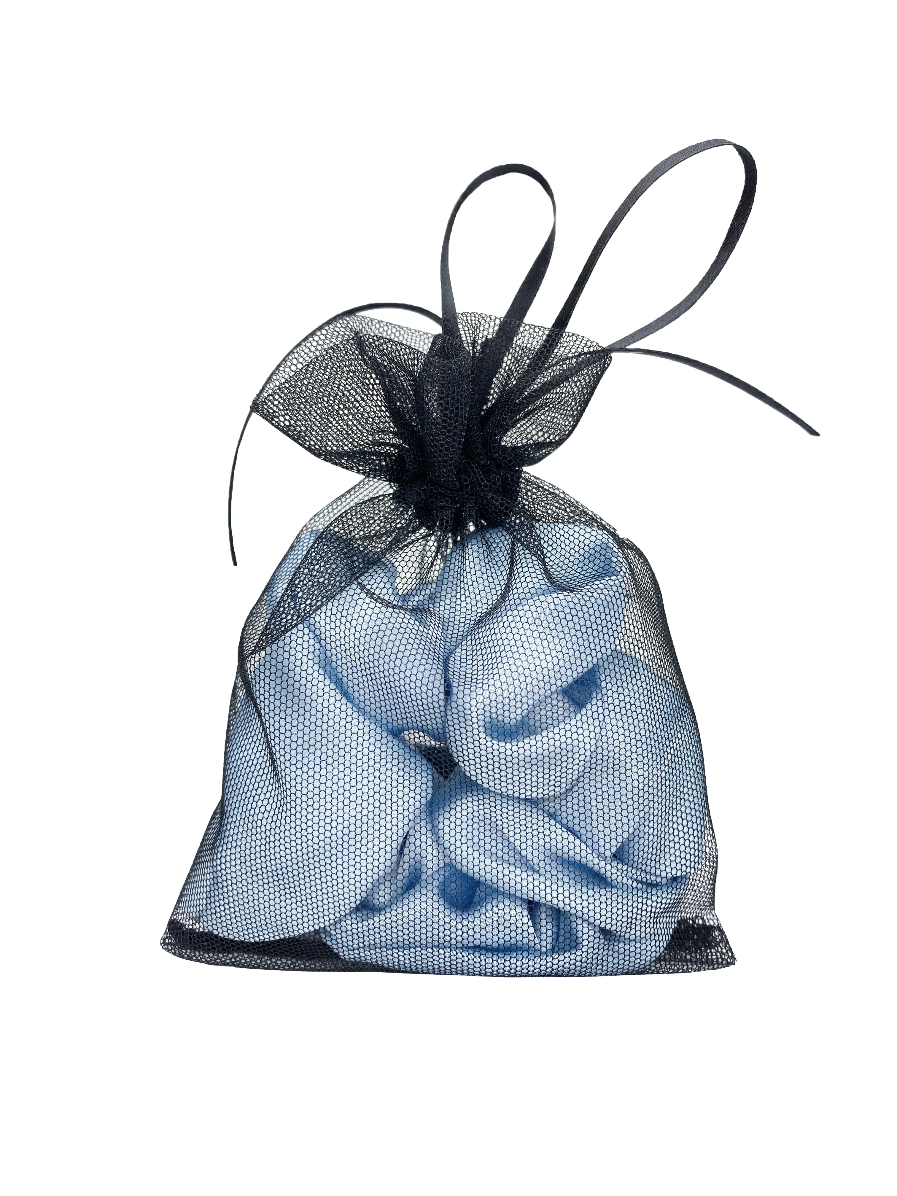 Vanessa Ciel Ouvert Unbutton Bra | Blue Silk + Lace Luxury Lingerie ...