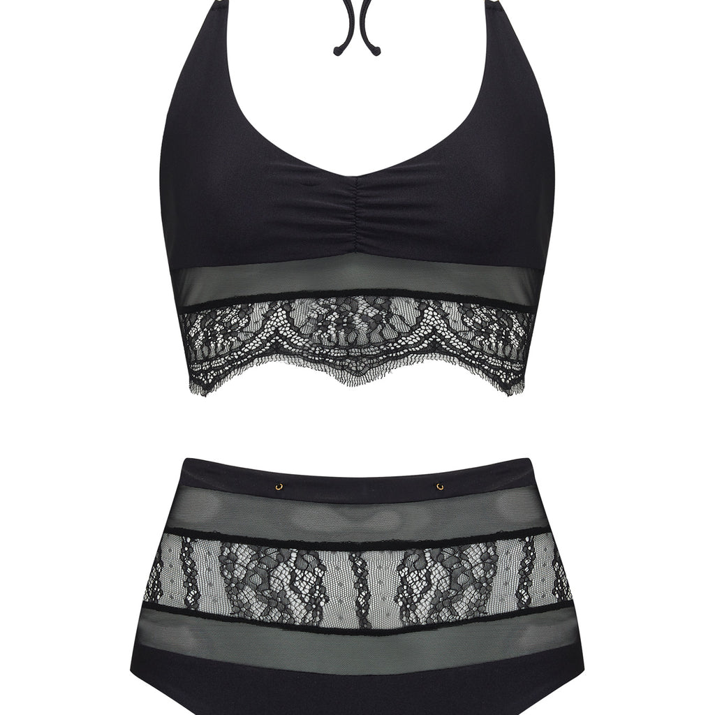 Stephanie Bikini Bottoms | Classic Black Luxury Swimwear | Designer ...